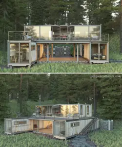 3 Bedrooms Luxury Shipping Container House Model by Priscila Azzini ...