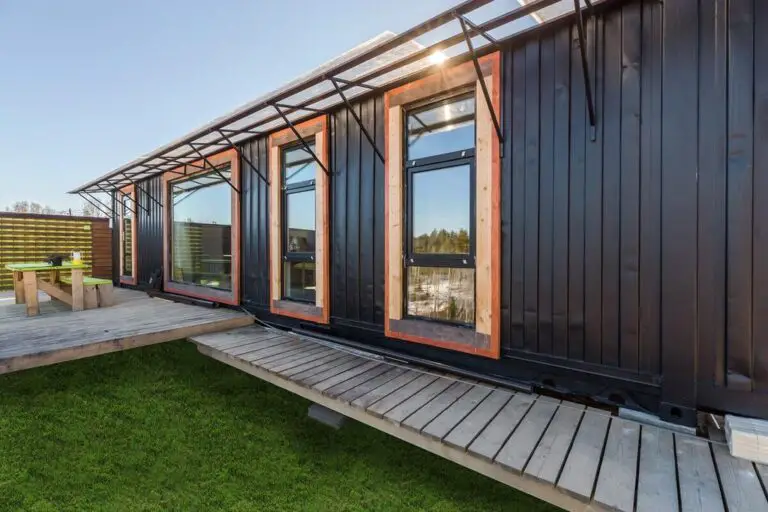Shipping Containers House with Panoramic Windows