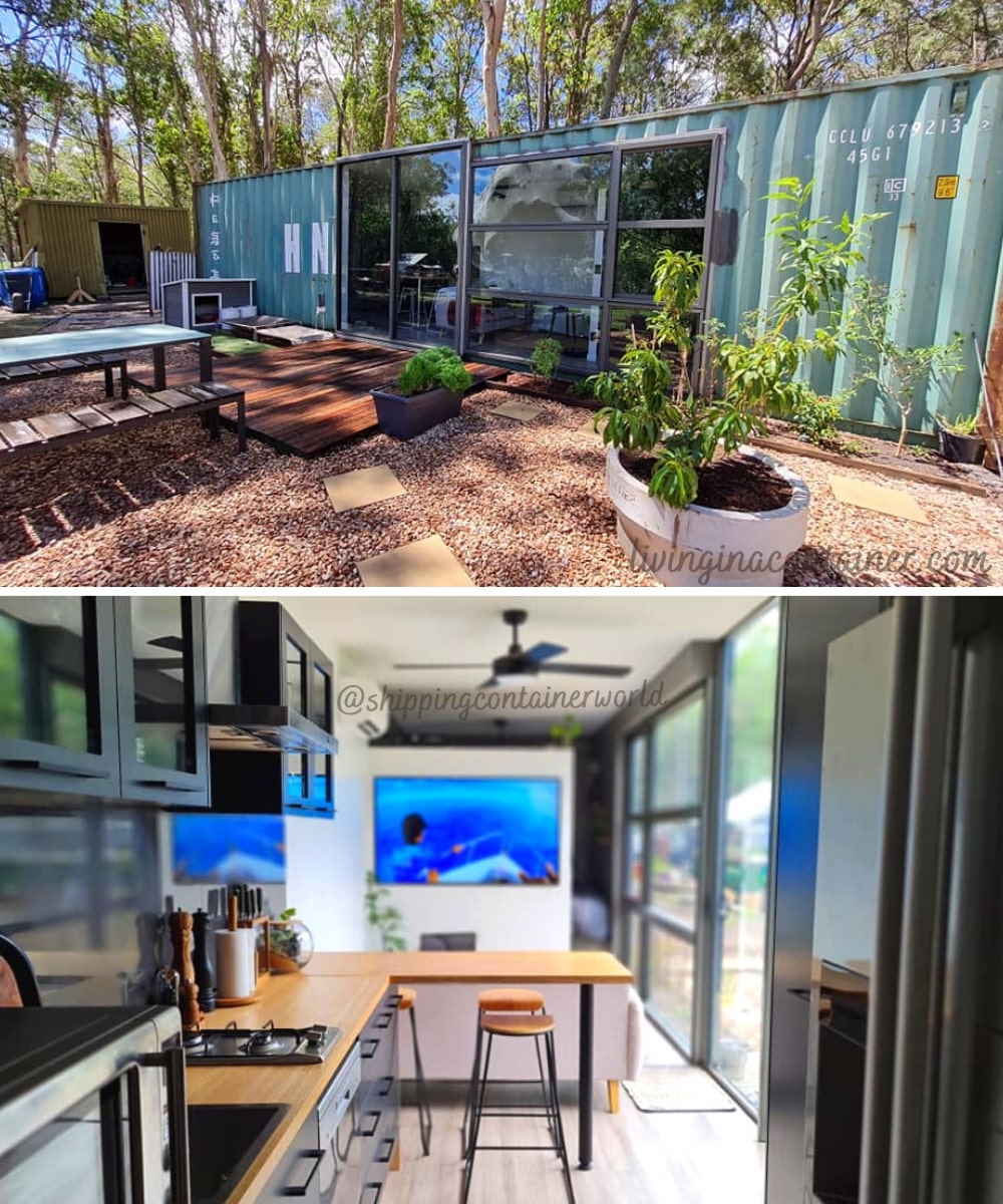 Stunning 40FT Shipping Container Transformation - Living in a Container