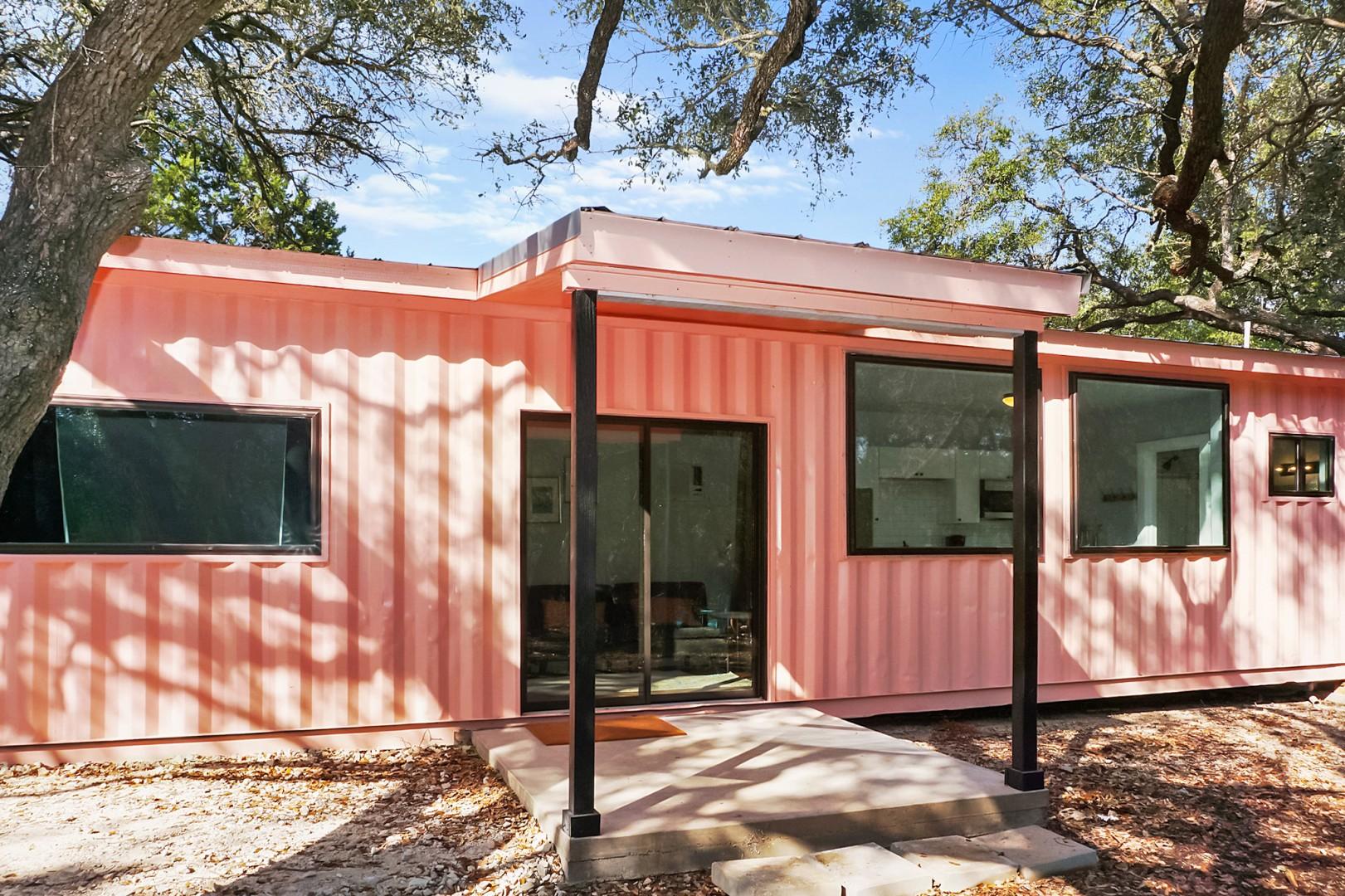 Pink Container House - Living in a Container