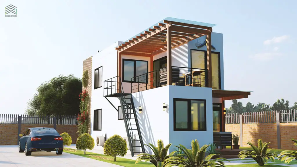 Shipping Container Apartment Design