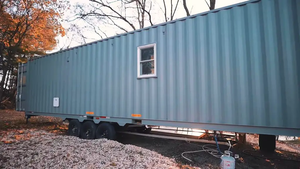 Shipping Container Home on Wheels