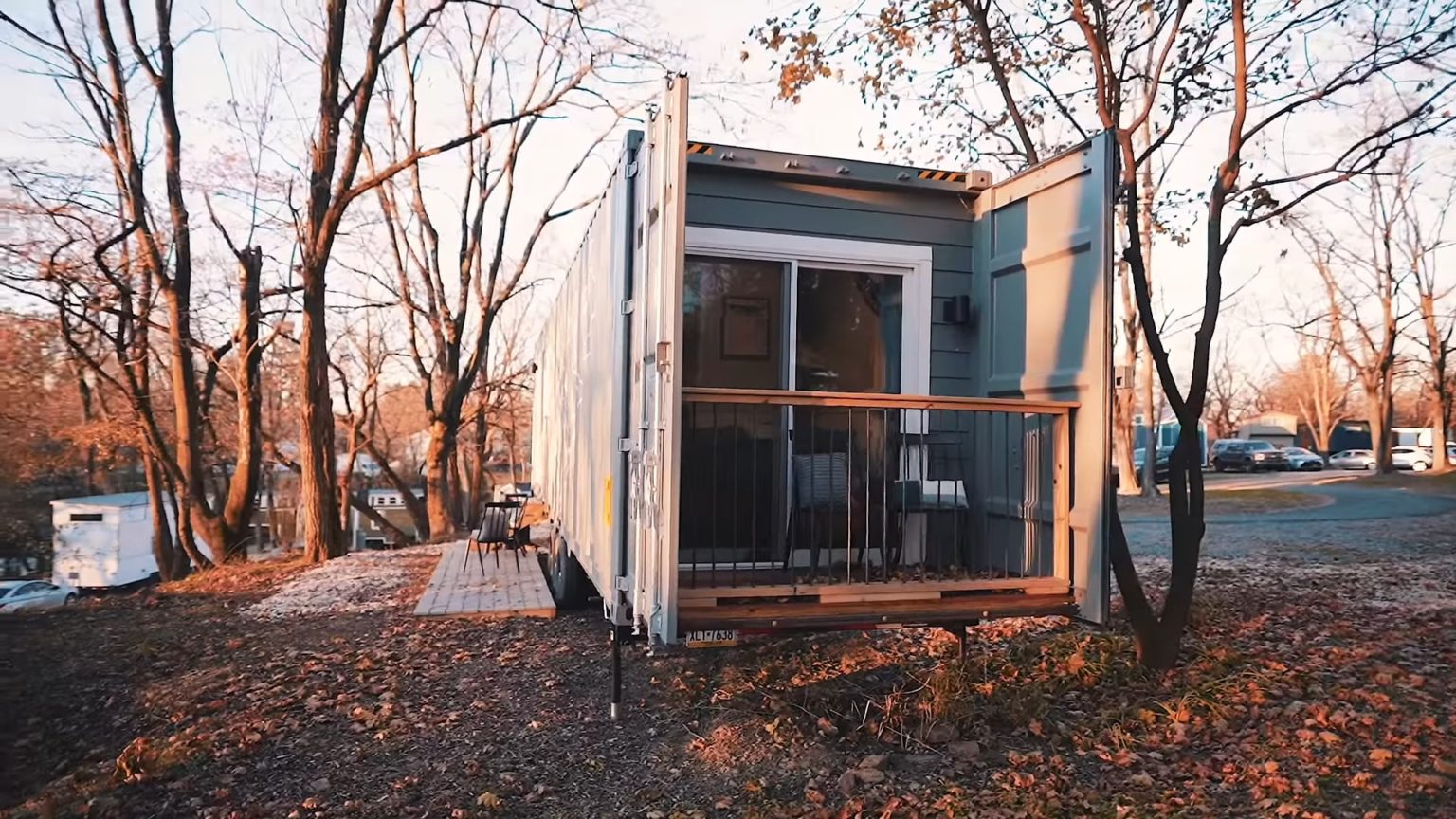 Shipping Container Home on Wheels
