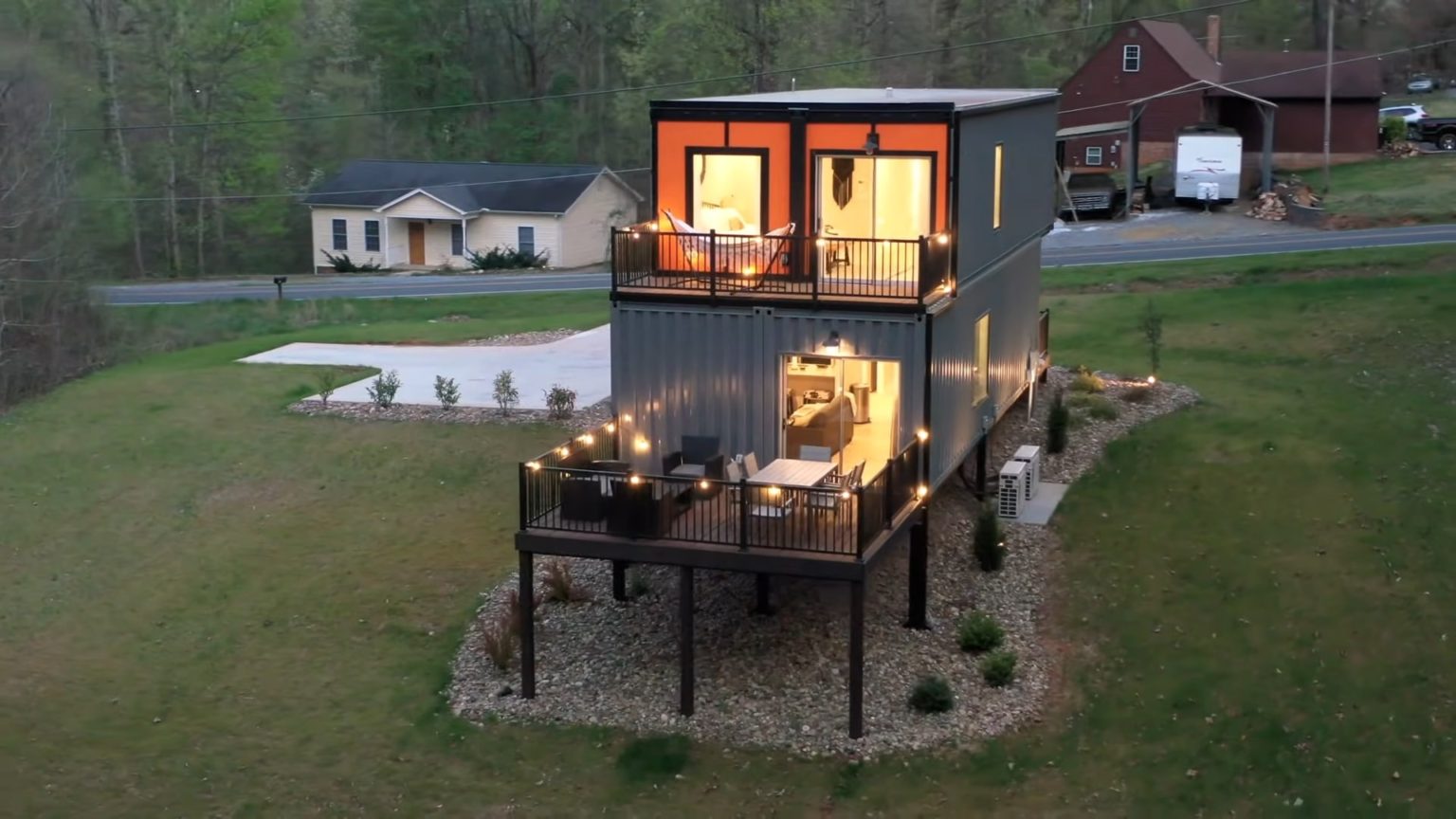 Ultra Modern Home made of 4 Containers