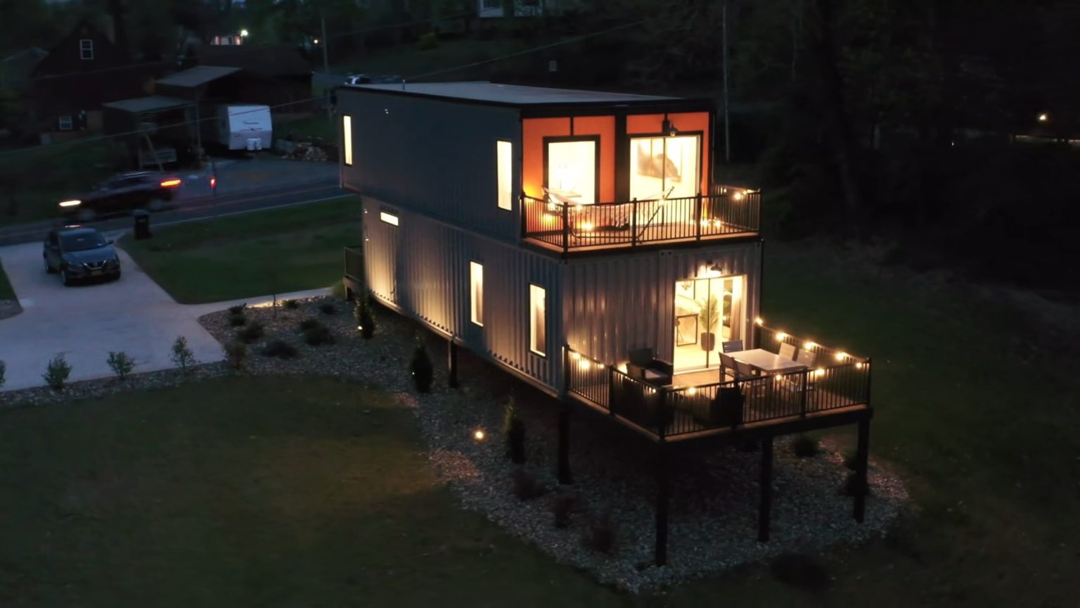 Ultra Modern Home made of 4 Containers