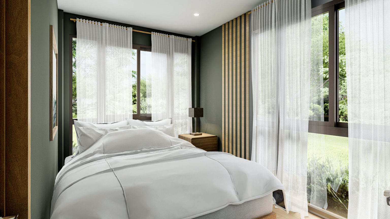 White Painted Tiny Container House Design