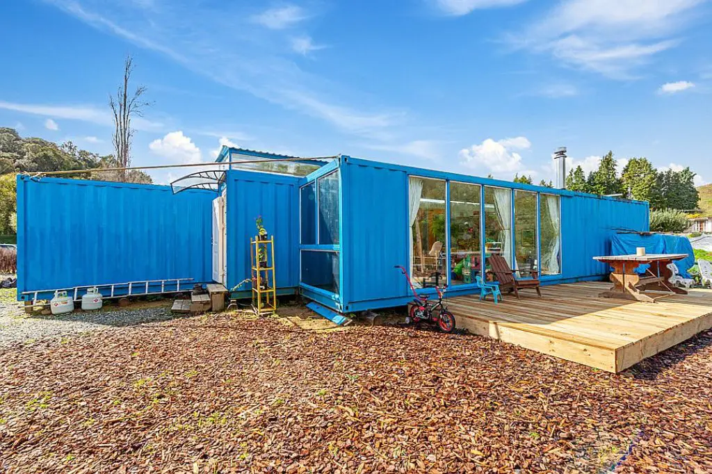 $220,000 Blue Container Home in New Zealand