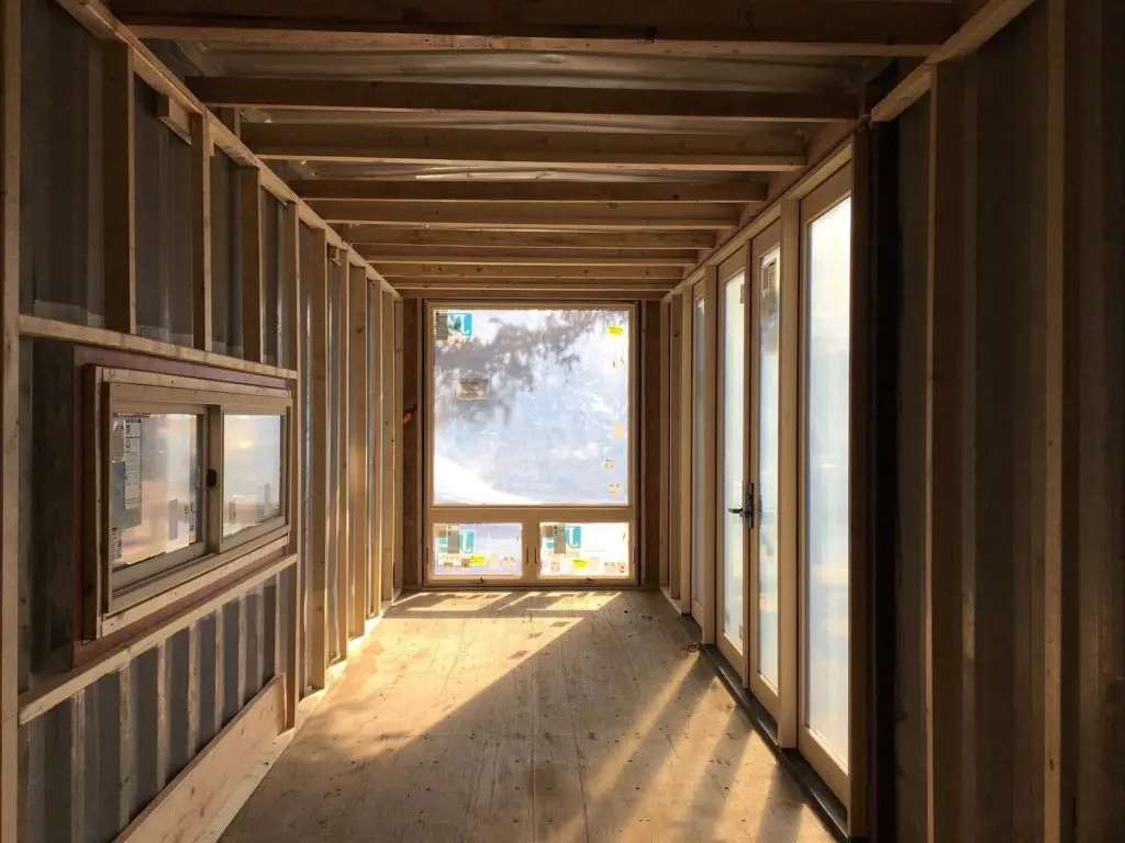 Container Home Painted Red