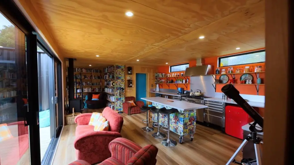 Living In A Container Home Located in New Zealand - Living in a Container