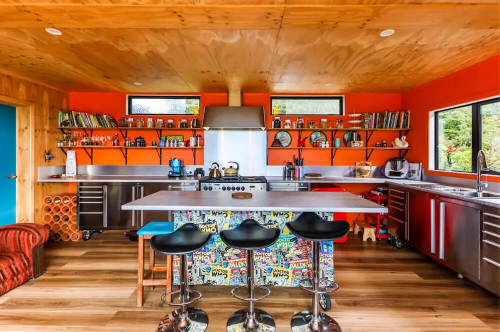 Living In A Container Home Located in New Zealand - Living in a Container