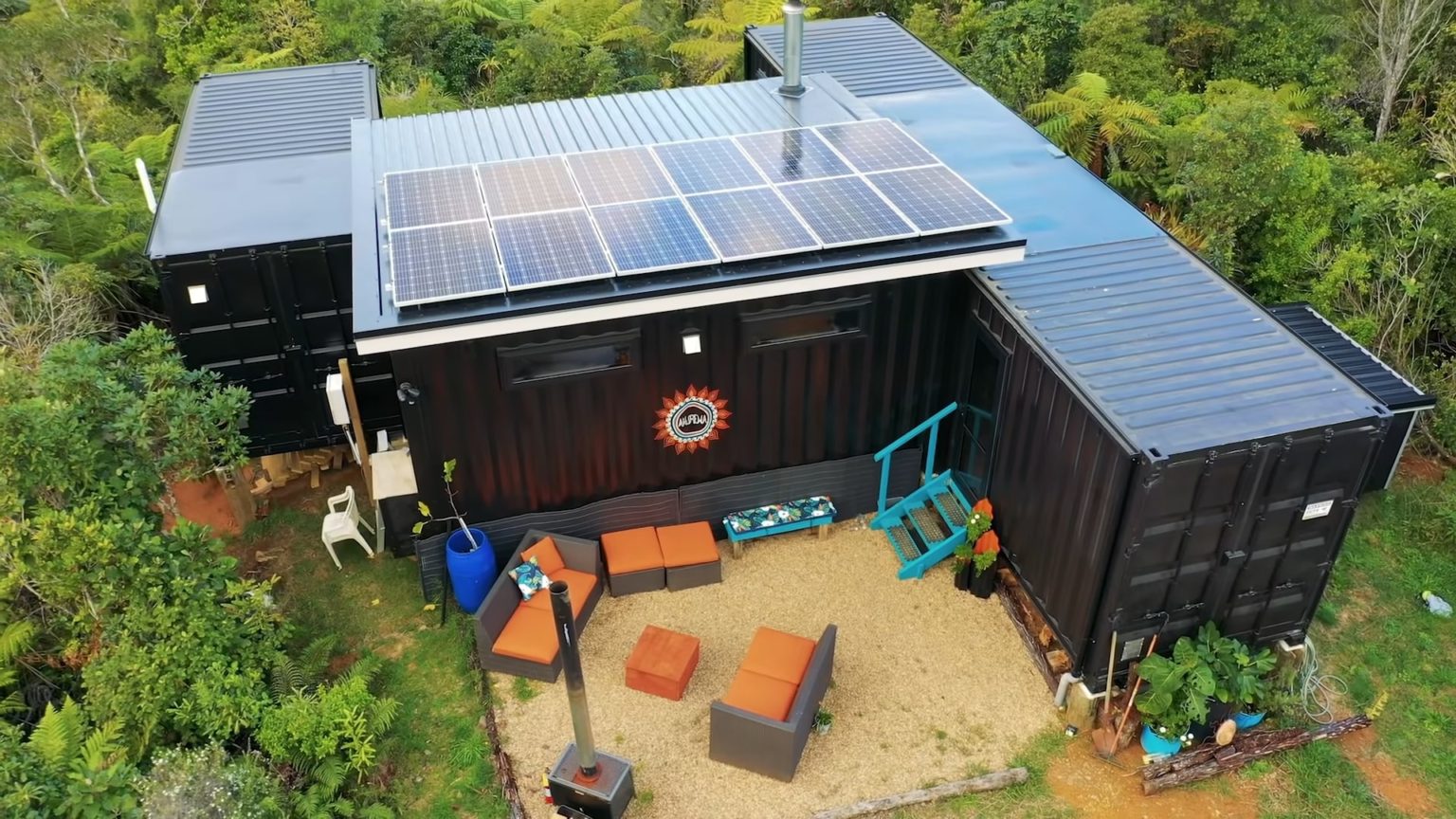 Living In A Container Home Located in New Zealand - Living in a Container