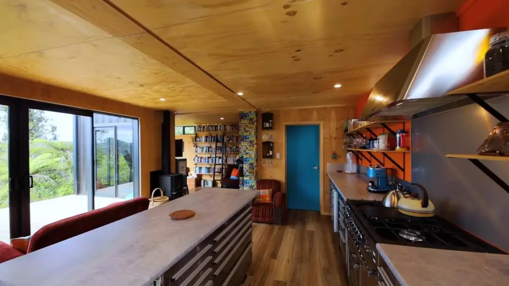 Living In A Container Home Located in New Zealand - Living in a Container