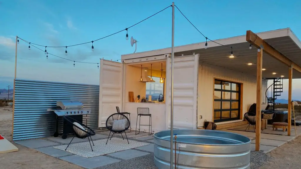 Container Home in Desert of California