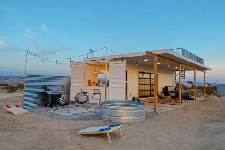 Container Home in Desert of California