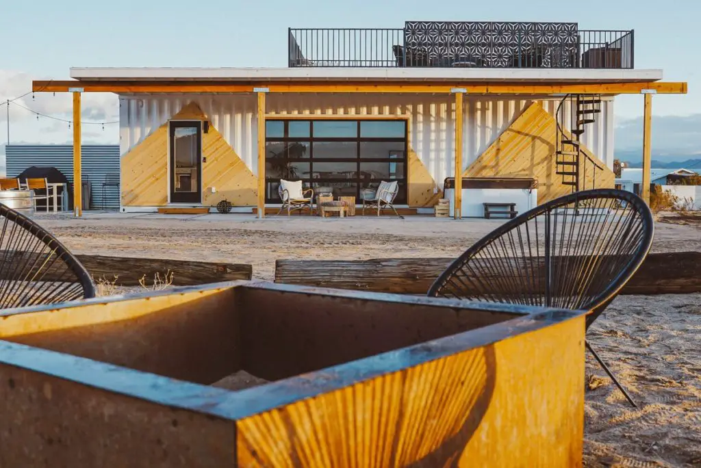 Container Home in Desert of California