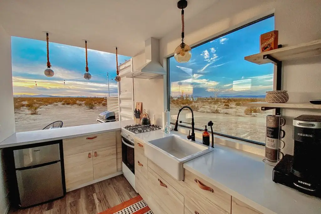 Container Home in Desert of California