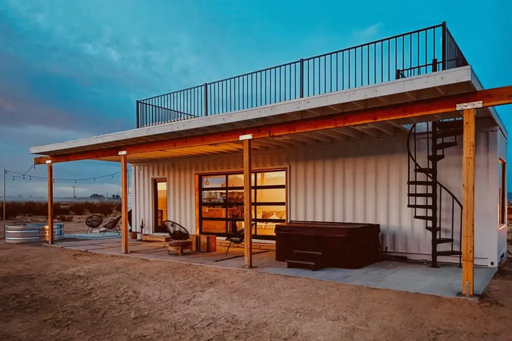 Container Home in Desert of California