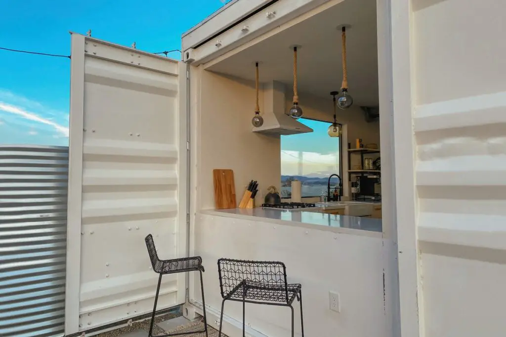 Container Home in Desert of California