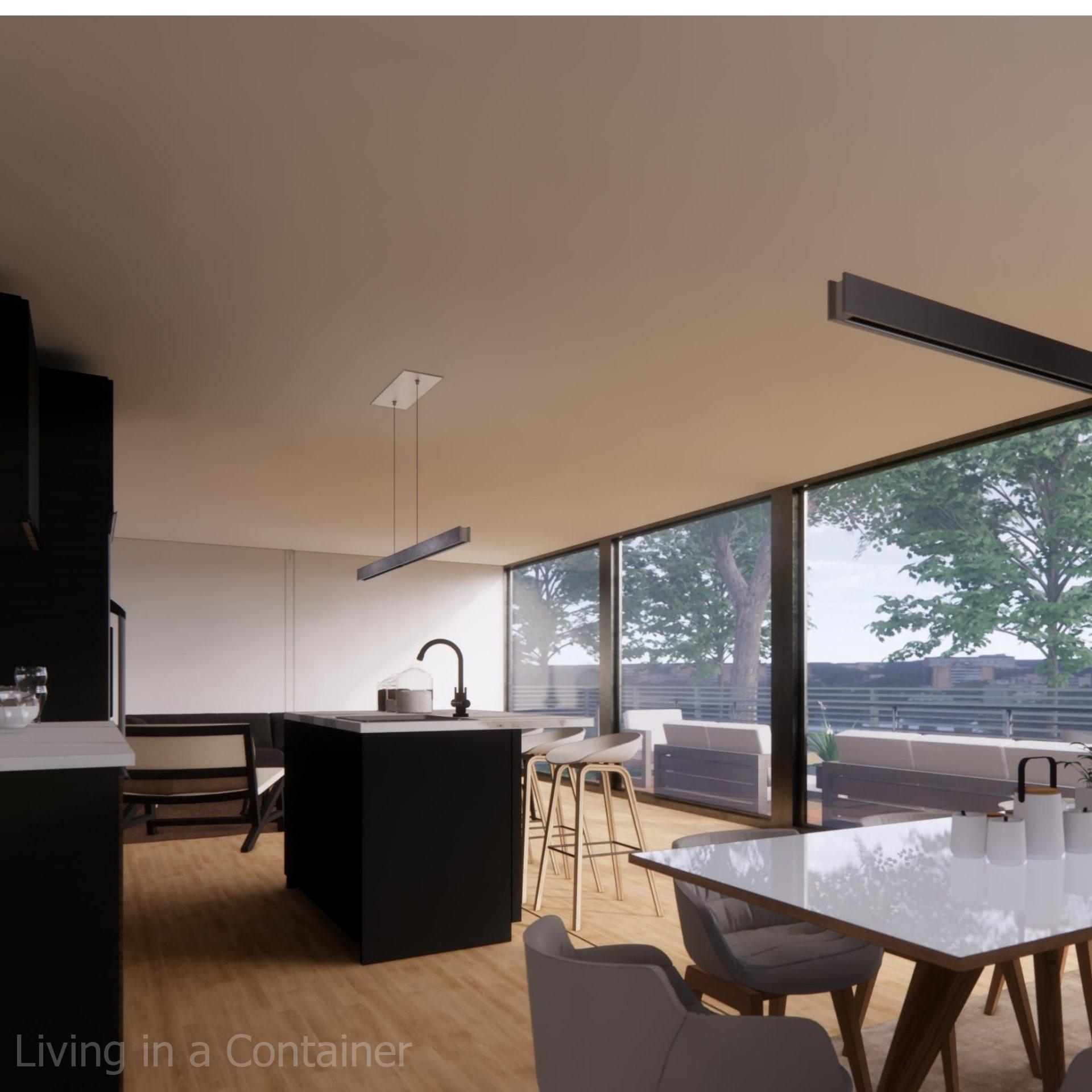 White Container House Design Offering Modular Living | Living in a ...