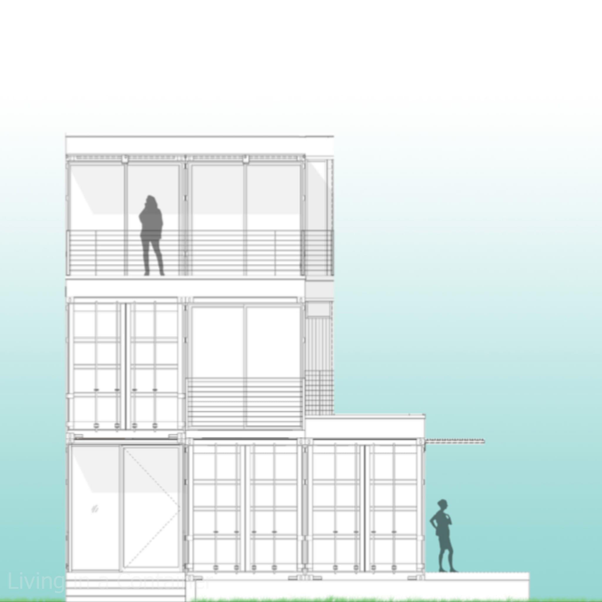 White Container House Design Offering Modular Living | Living in a ...
