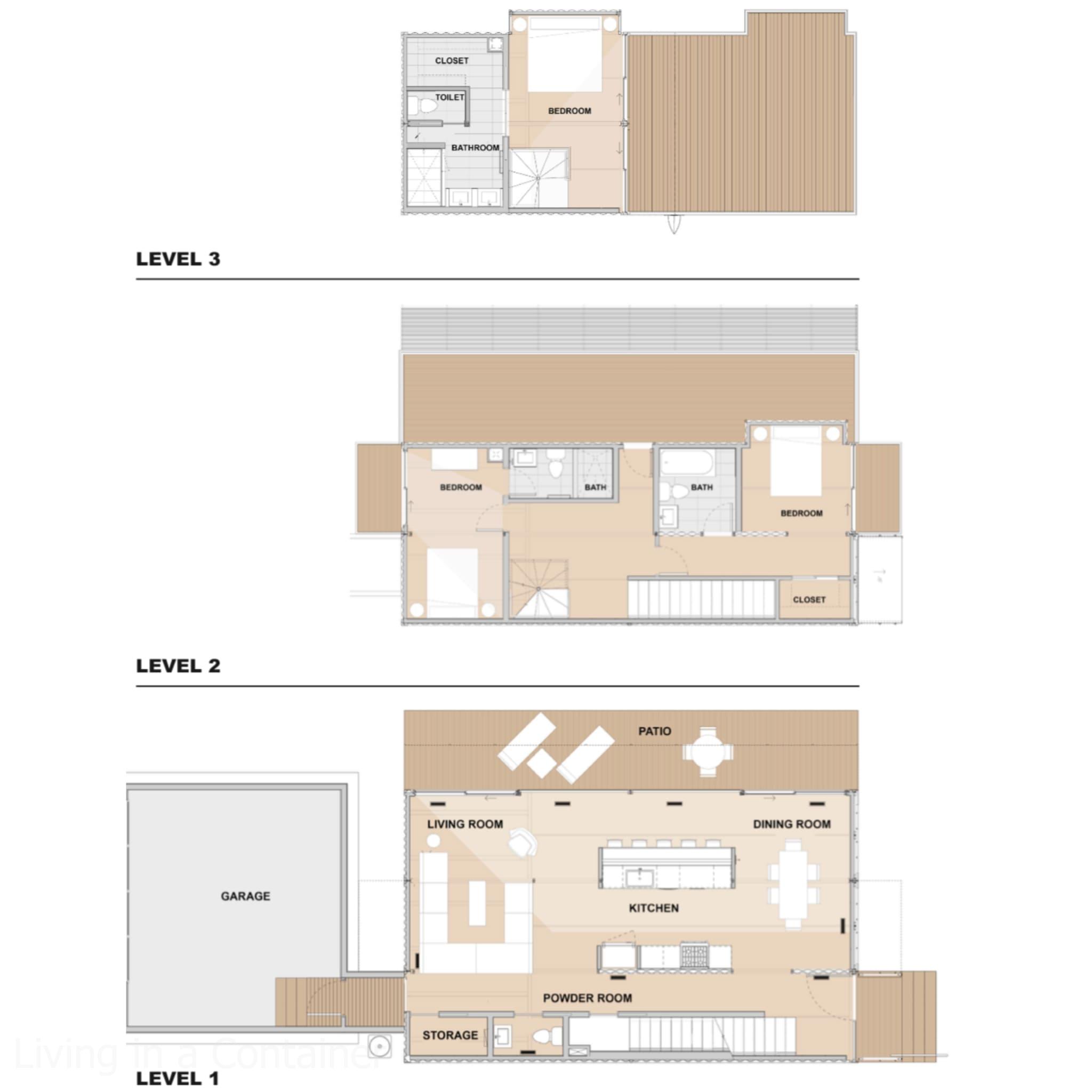 White Container House Design Offering Modular Living | Living in a ...