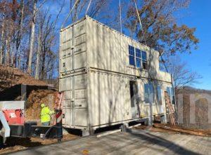 Container House in Centre of Trees