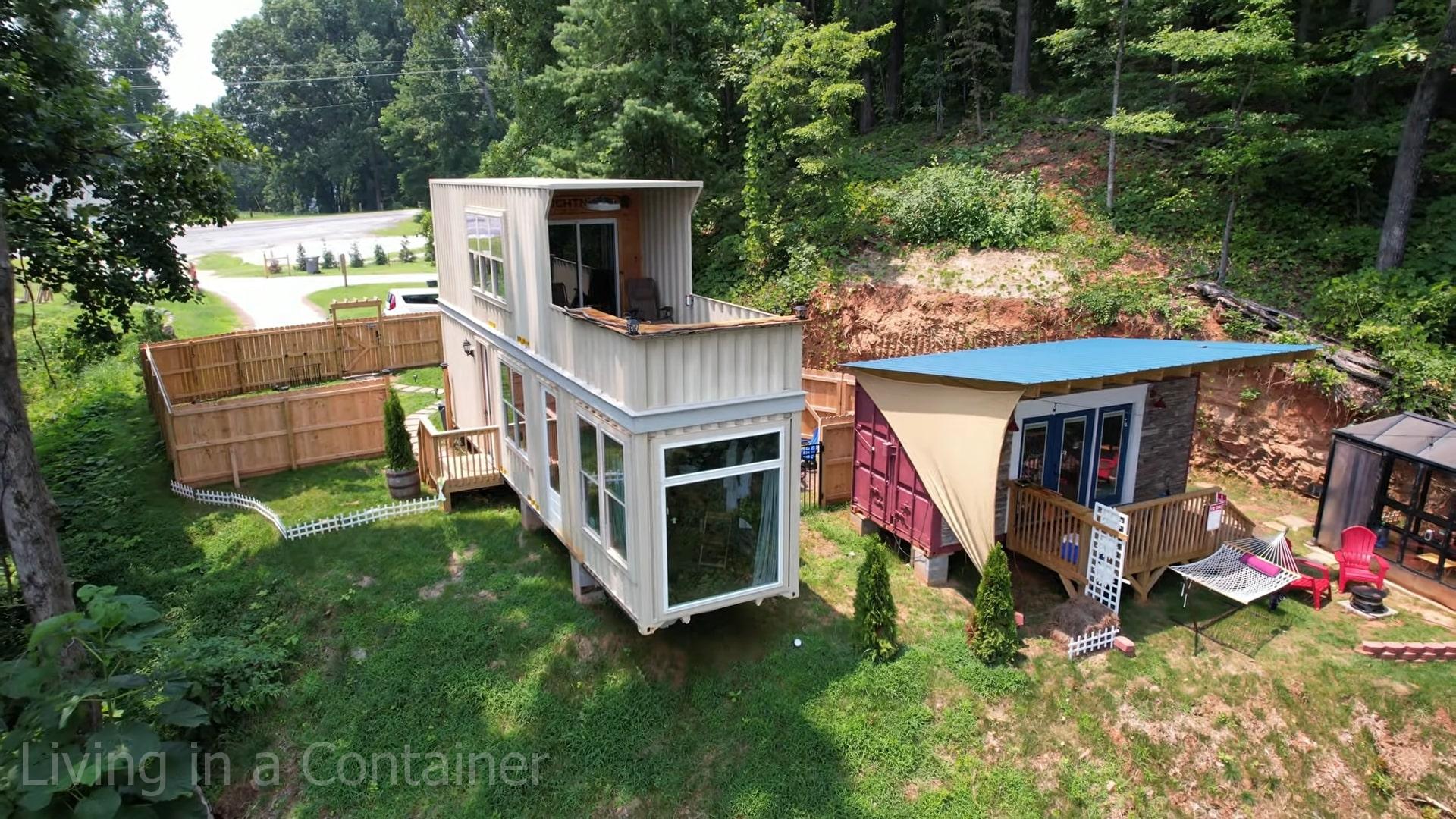 Container House in Centre of Trees