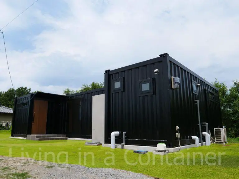 Cool Looking Black Container House | Living in a Container