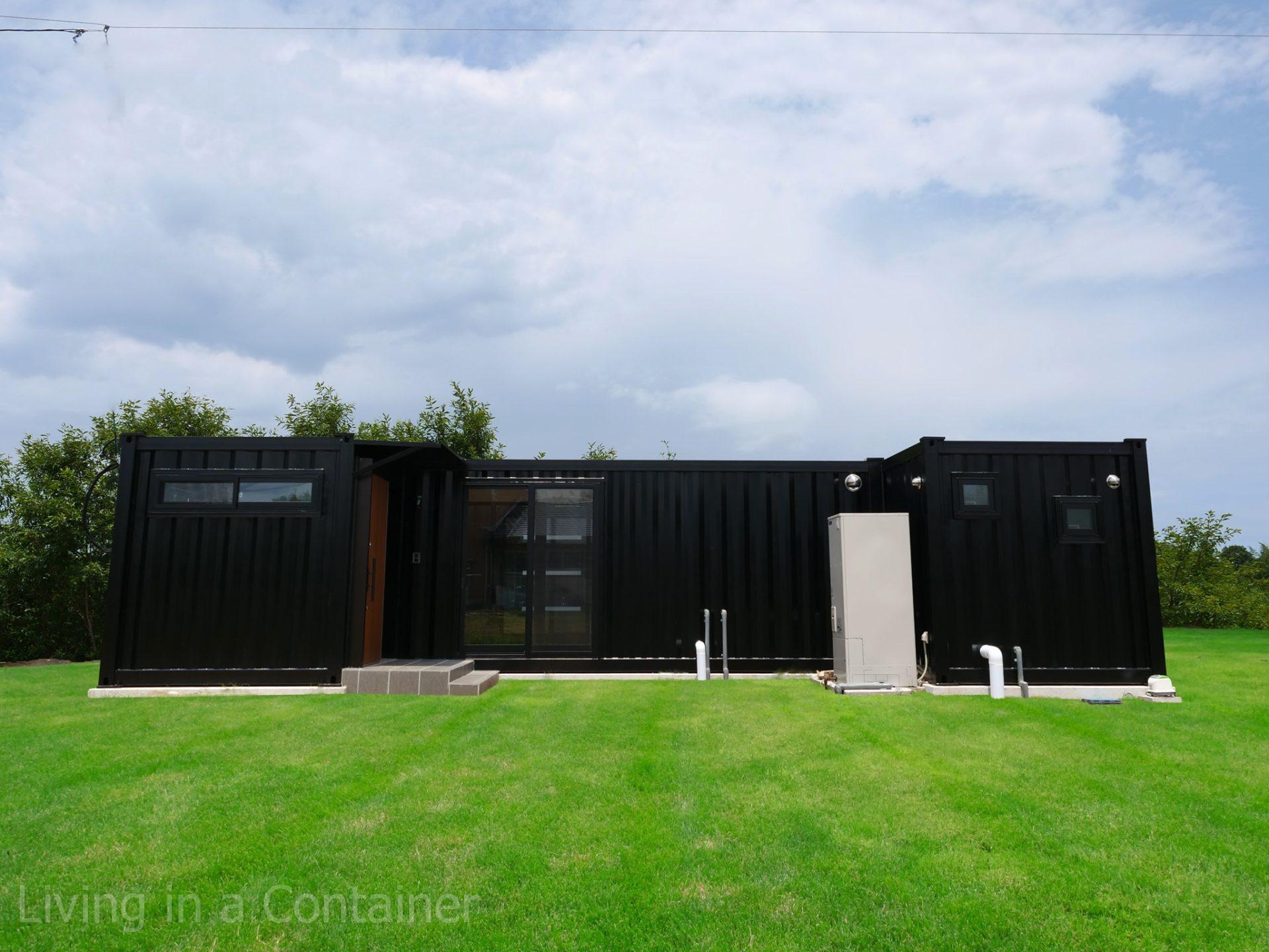 Cool Looking Black Container House | Living in a Container
