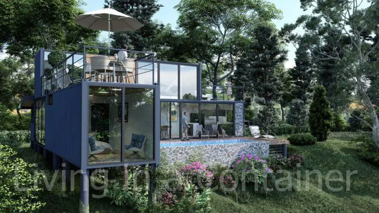 Glass and Containers make this Home | Living in a Container