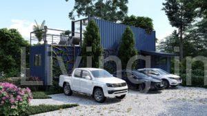 Glass and Containers make this Home | Living in a Container