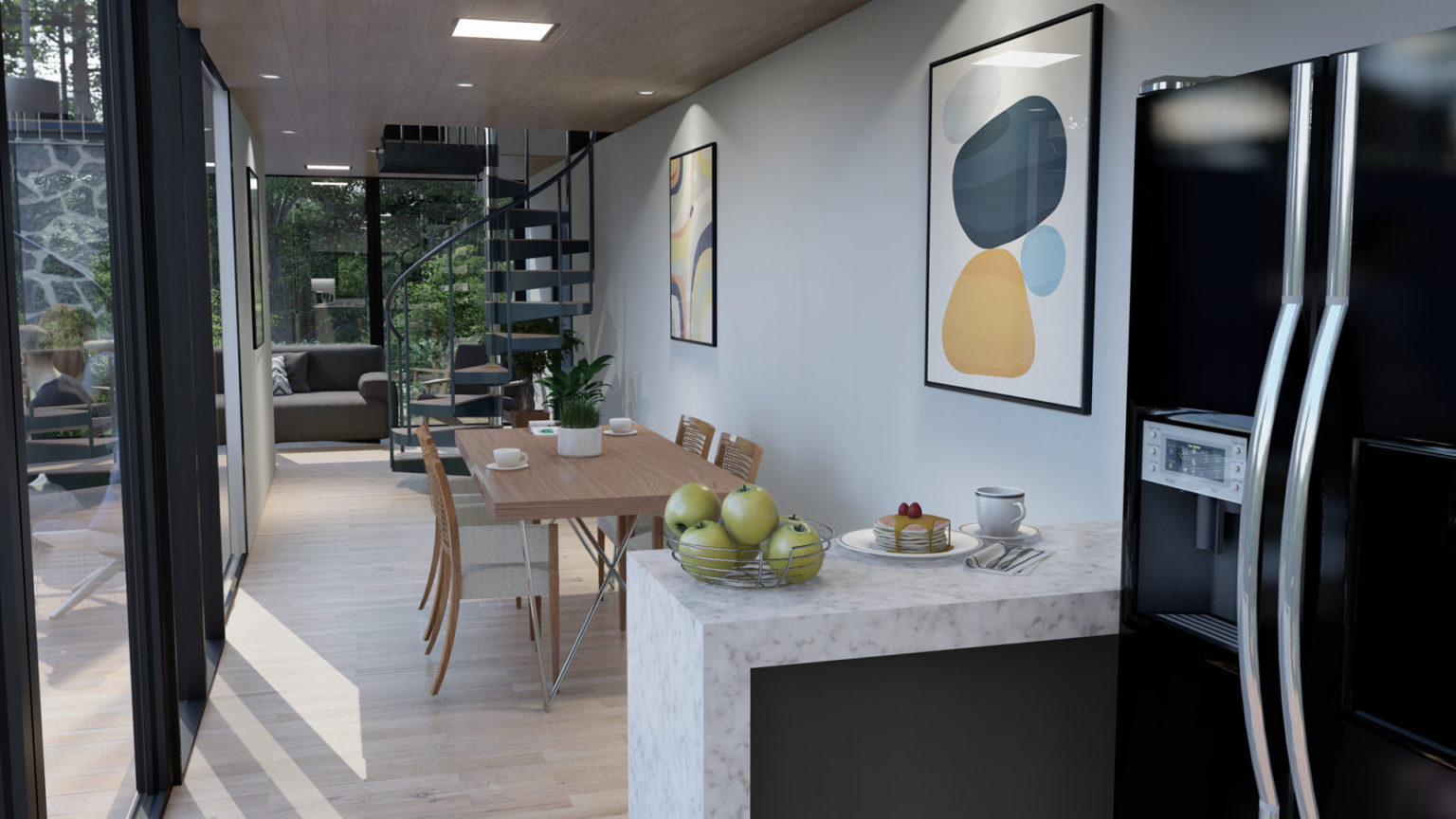 Glass and Containers make this Home | Living in a Container