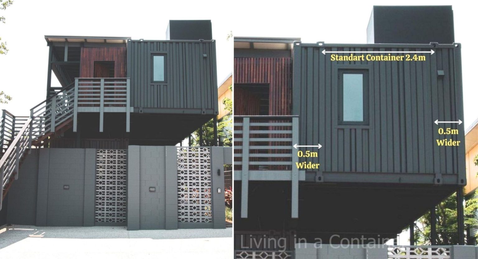 Luxury House made with Expanded Containers