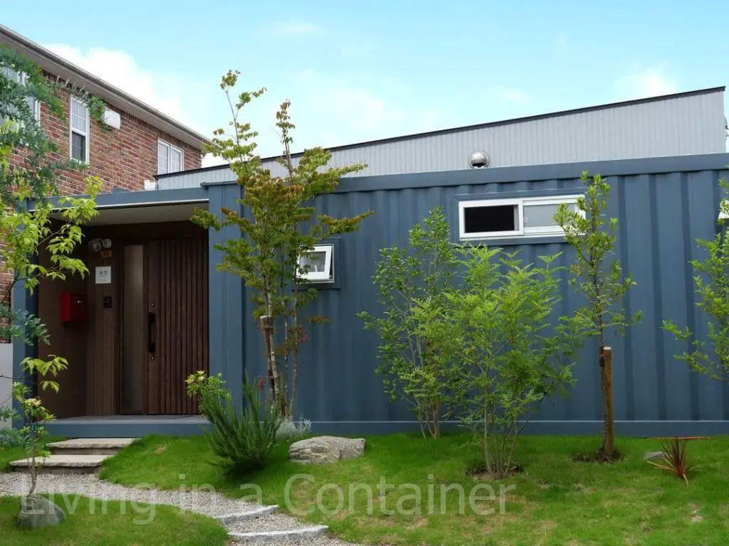 Royal Blue Painted Container Home | Living in a Container