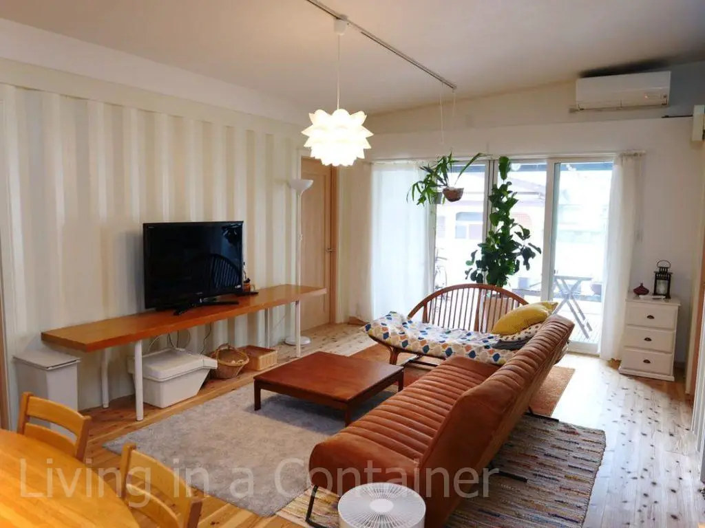 Royal Blue Painted Container Home