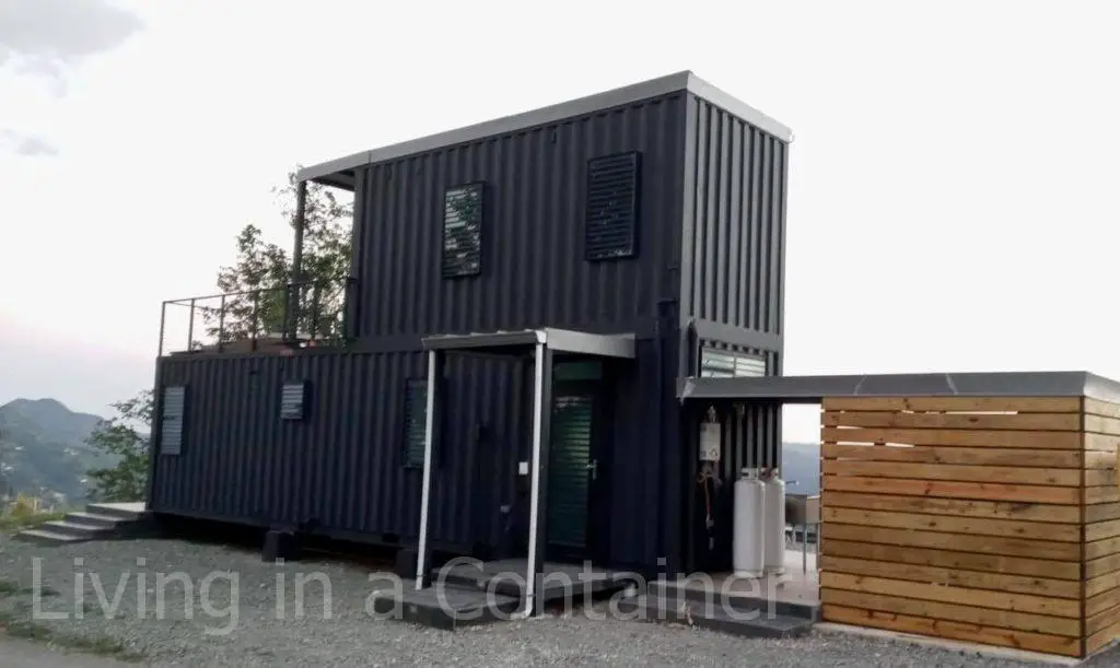 Two Story Shipping Container Home | Living in a Container