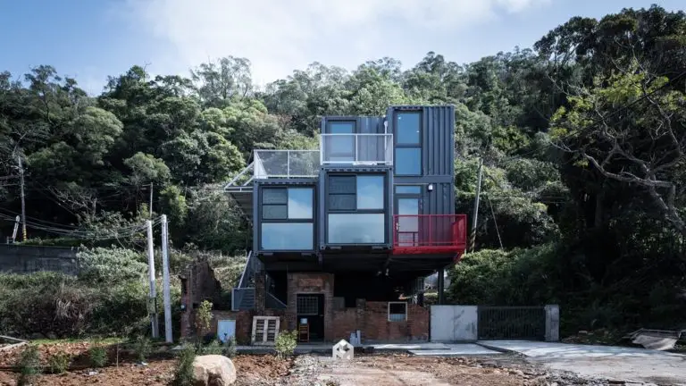 Container House above a Ruin