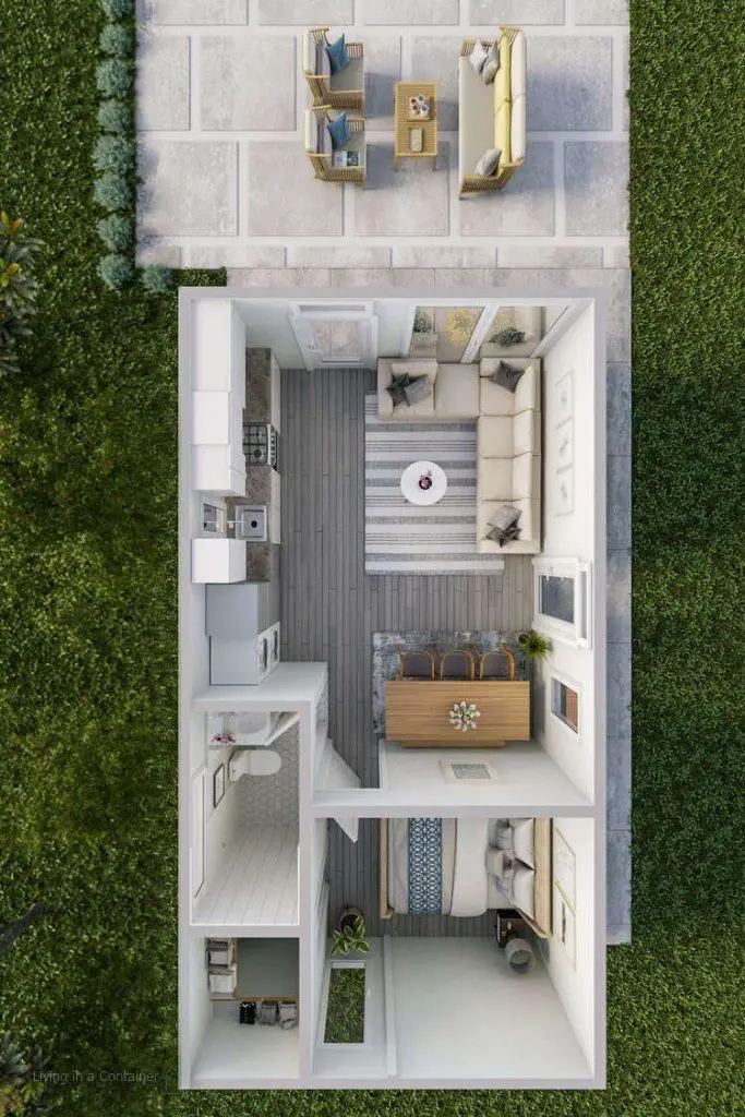 Amazing Shipping Container Conversion in Florida