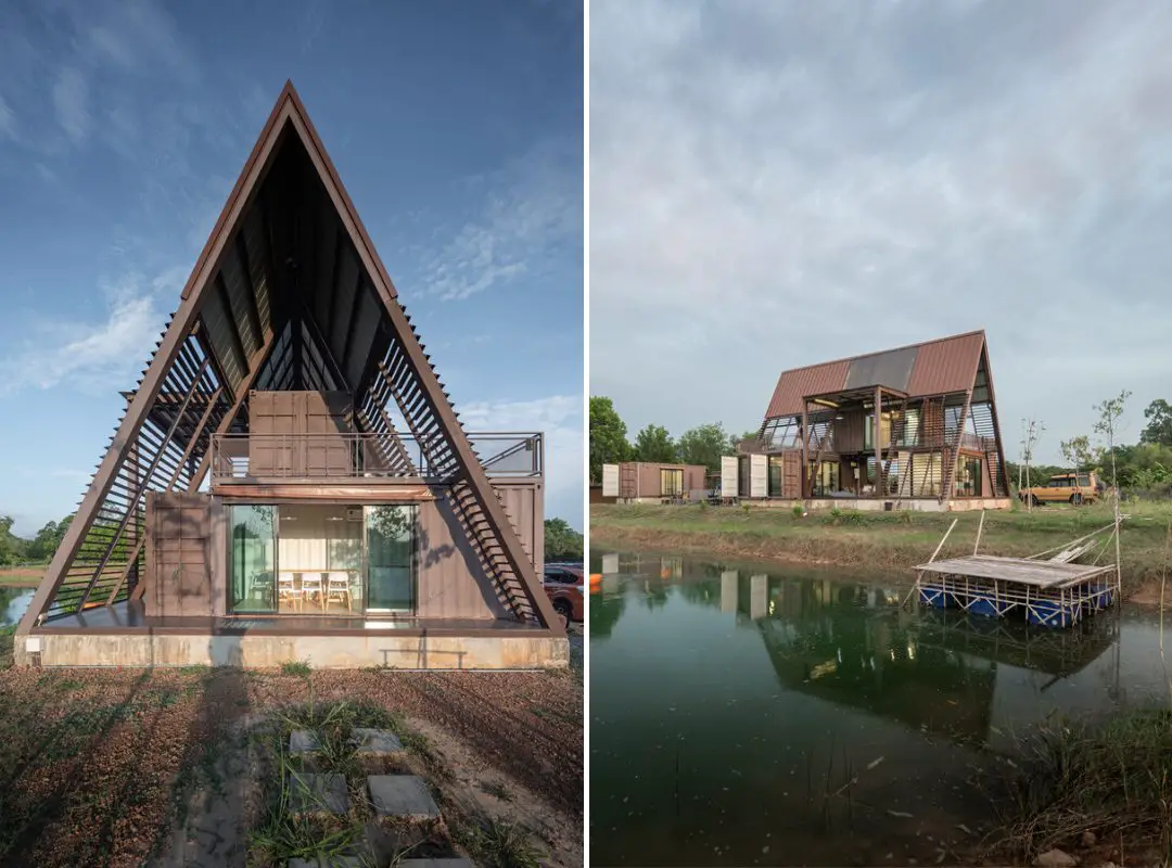 A-Shape Container House - Detailed Plans Included!