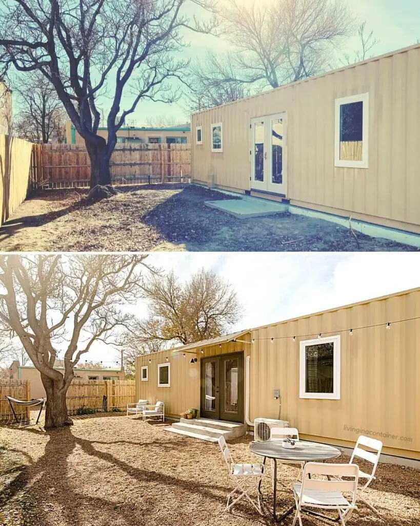 Lea and Mike Bought & Turned a Shipping Container into a Backyard Cottage