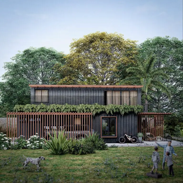 Two-storey Container House Model