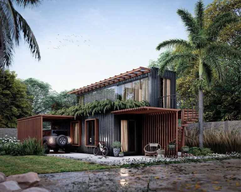 Two-storey Container House Model