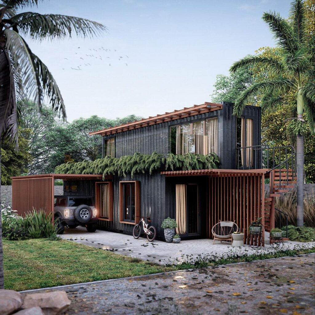 Two-storey Container House Model