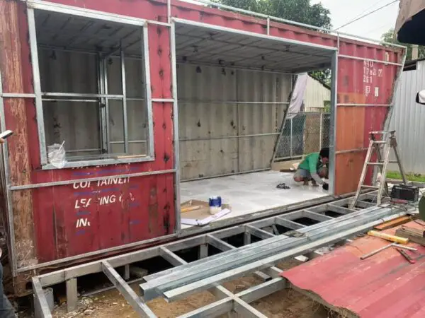 How To Transform a 20ft Shipping Container into a Home For $9000