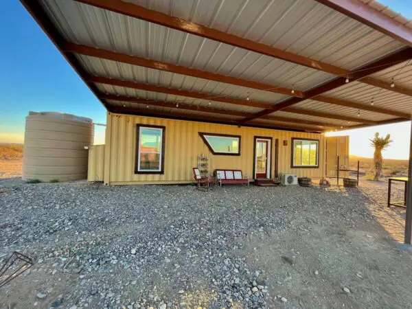 Off-Grid Desert Container Home