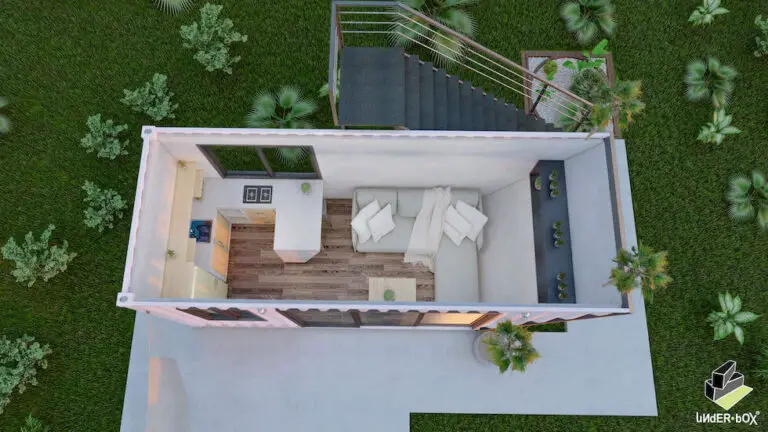 Two-story Container House Design