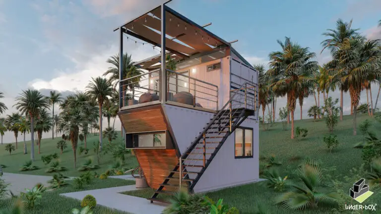 Two-story Container House Design