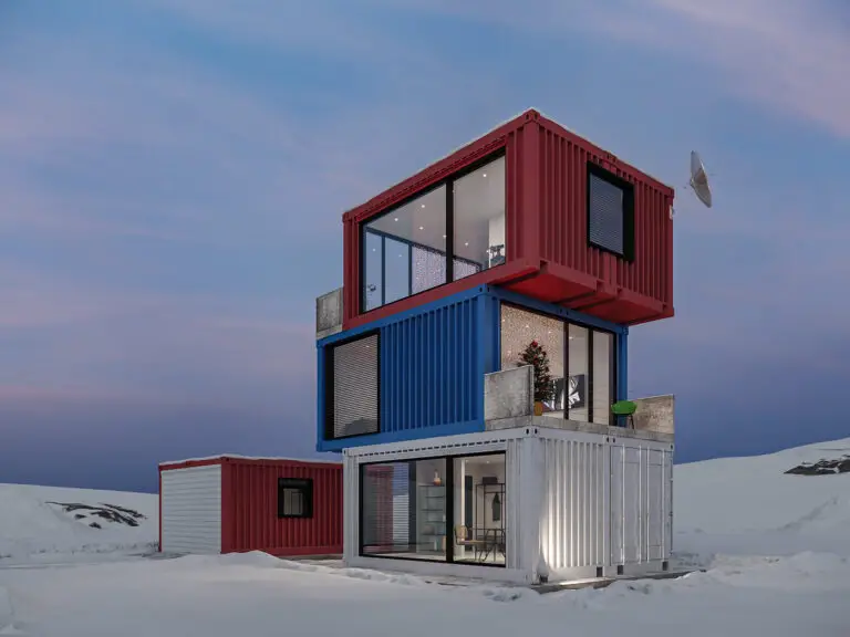 3-Story Shipping Container House Model