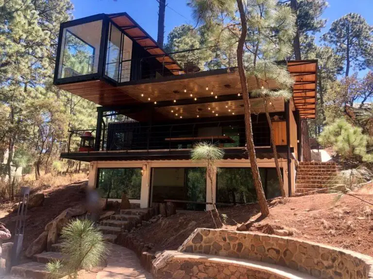 Container Living: A Three-Story Castle-Like Design