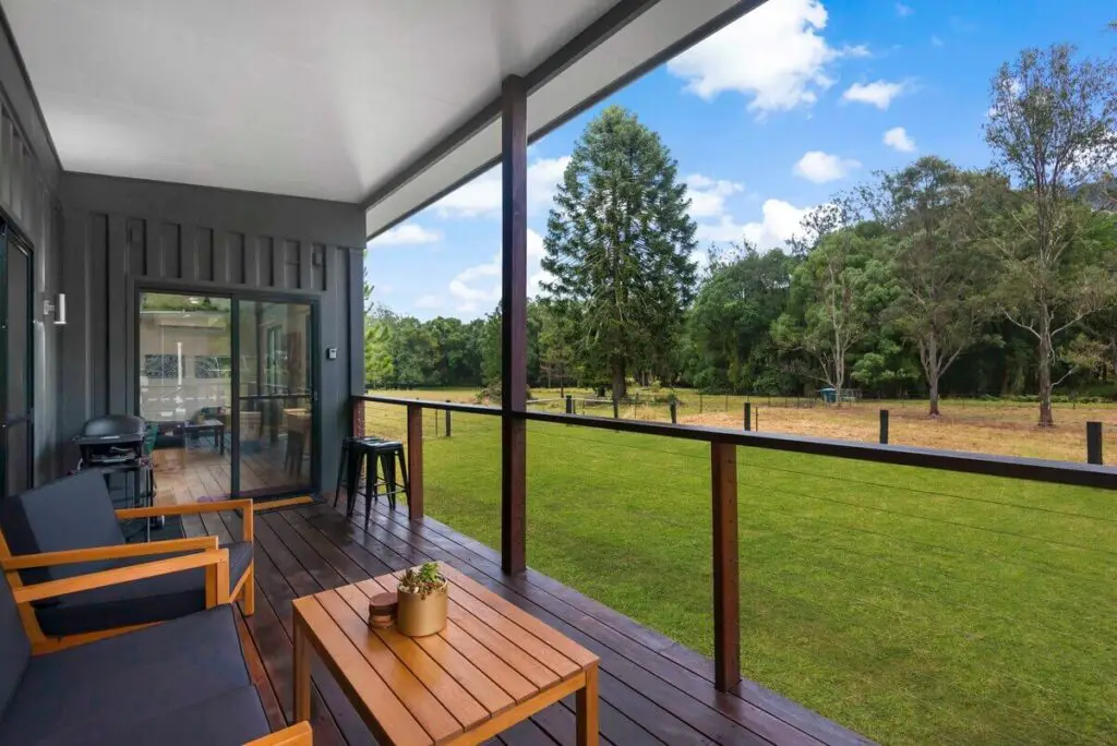 Eco-Sensitive Cottage Made from Two Shipping Containers